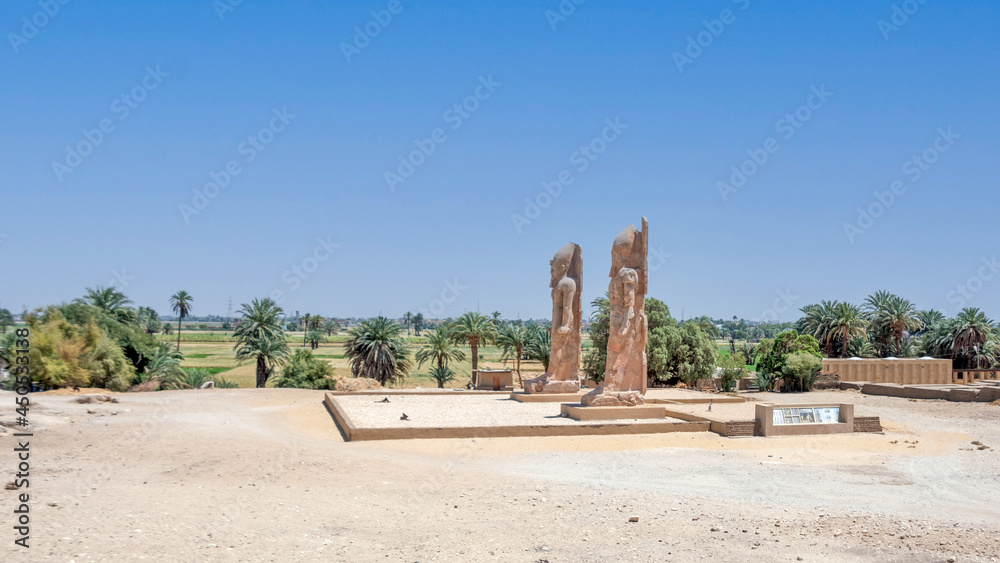 Excavations of ancient Egypt on the West Bank of the Nile near Luxor ...