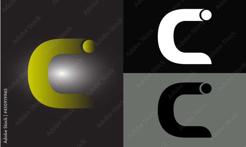 Grafic Vector Of Abstract letter C logo design. Creative,Premium ...