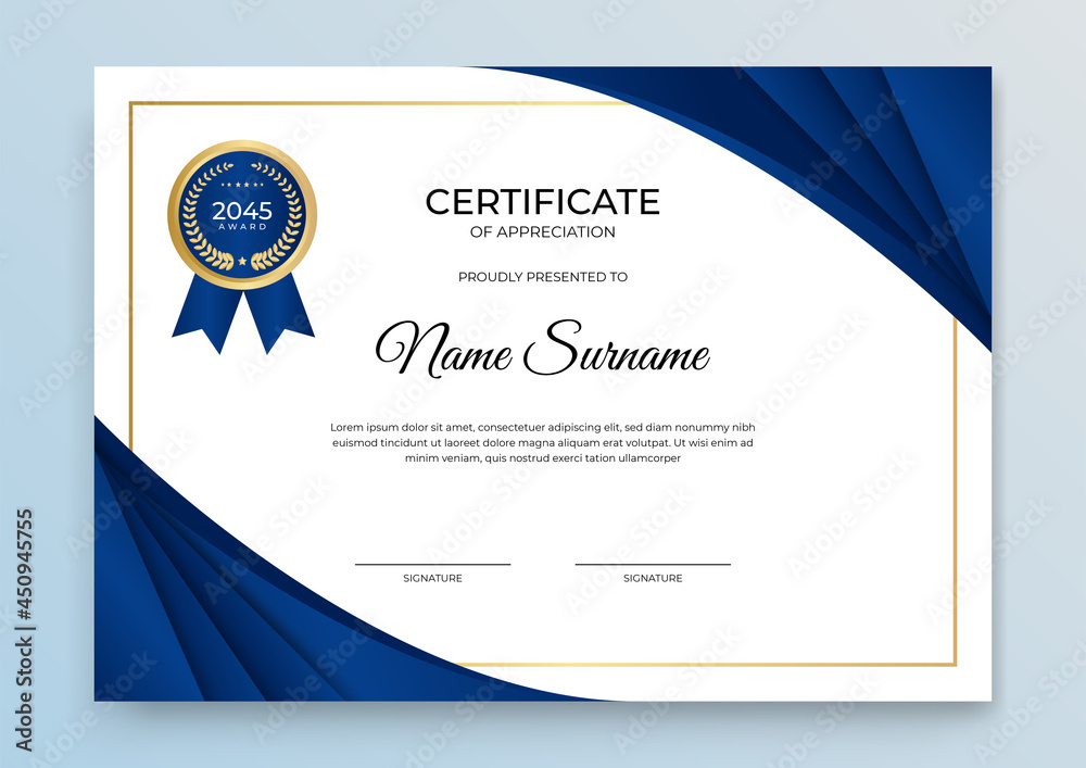 Blank Certificate Design