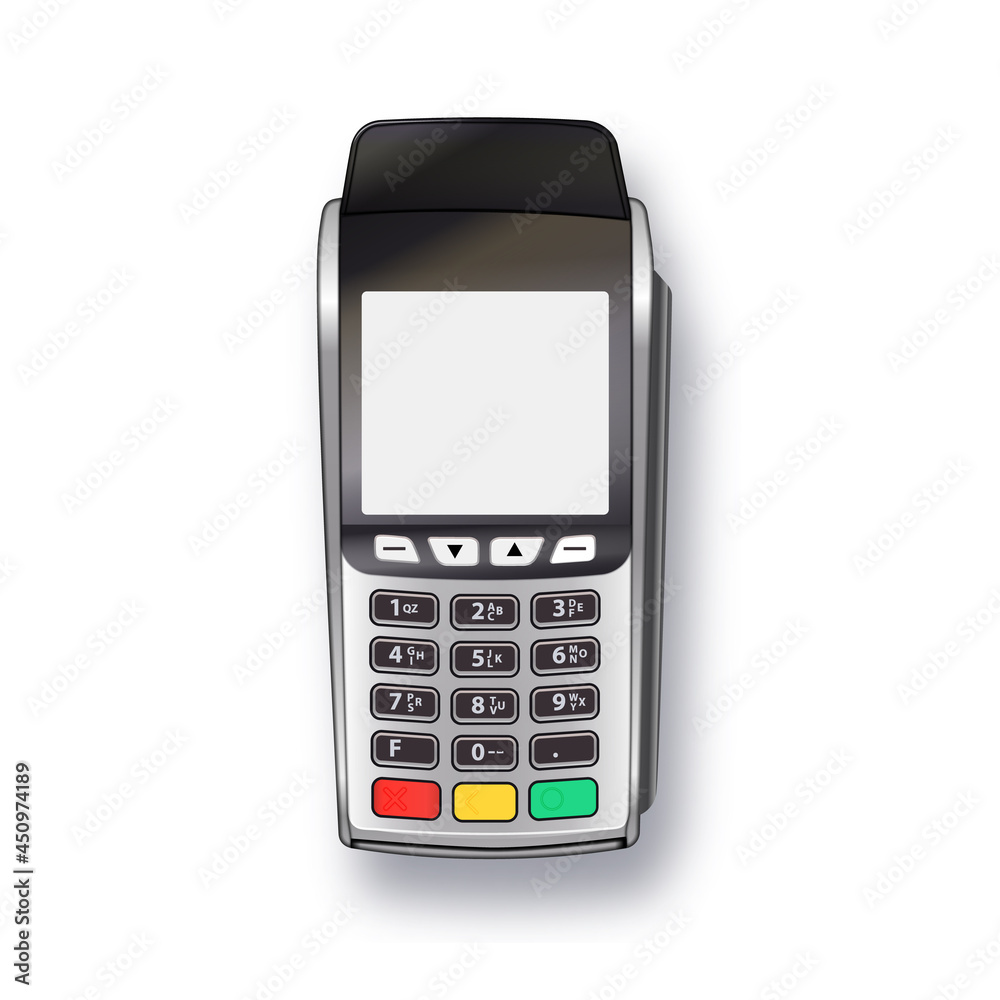 Payment machine. terminal Bank payment terminal design template, Mockup ...
