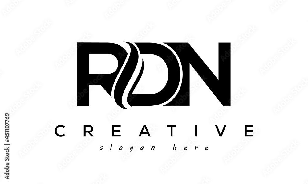 Letter RDN creative logo design vector Stock Vector | Adobe Stock