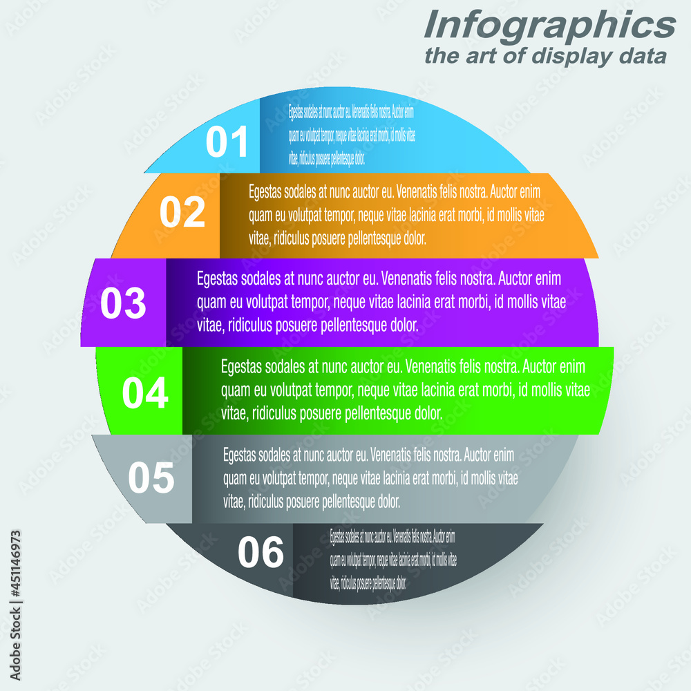 Infographic display template. Idea to display information, ranked and ...