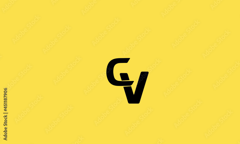 CV vector is a simple vector with a simple design and yellow background ...
