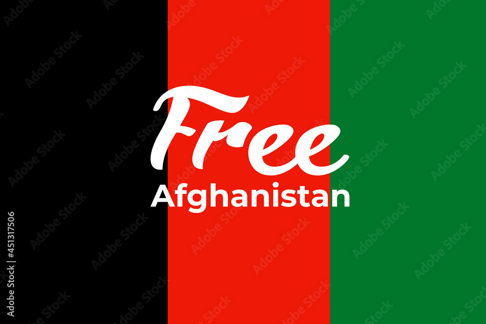 flag of afghanistan the text free afghanistan, concept liberation of ...