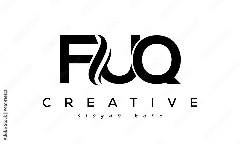 Letter FUQ creative logo design vector Stock Vector | Adobe Stock
