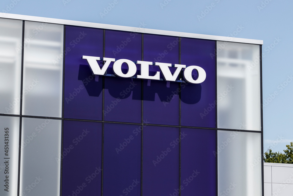Volvo car and SUV dealership. Volvo is a subsidiary of the Chinese ...