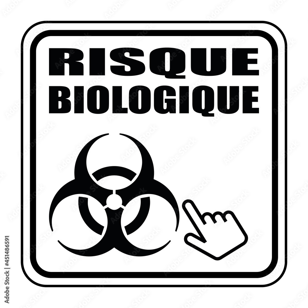 Logo risque biologique. Stock Vector | Adobe Stock