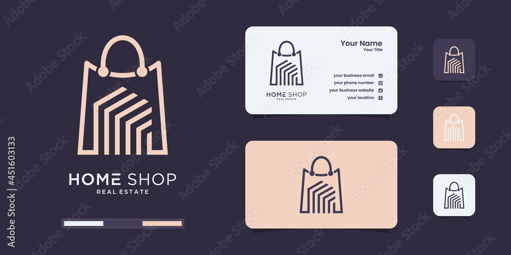 Creative shop logo design inspiration. Stock Vector | Adobe Stock