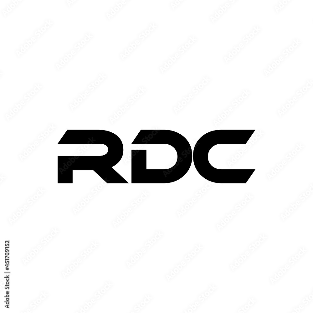 RDC letter logo design with white background in illustrator, vector ...