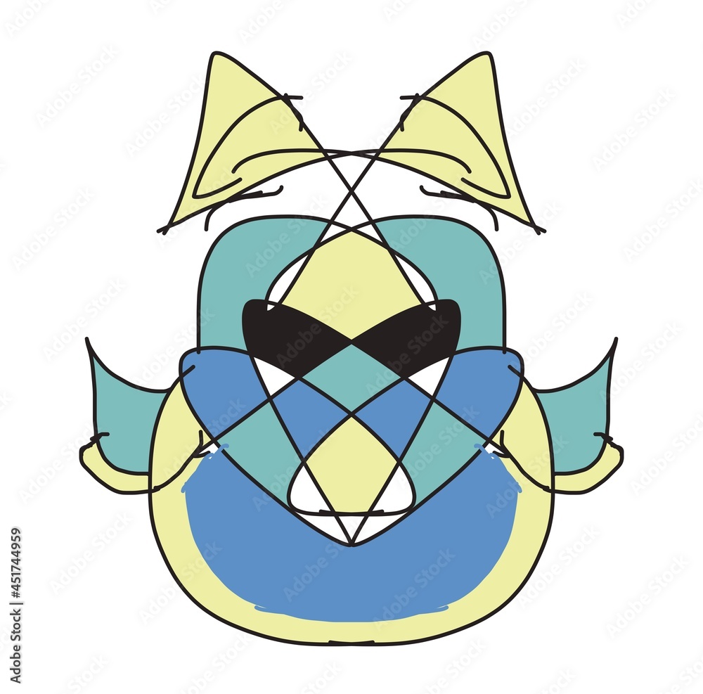 A Fat bird cartoon Stock Illustration | Adobe Stock
