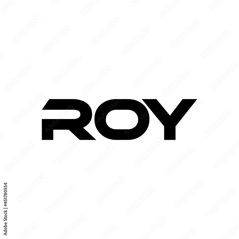 ROY letter logo design with white background in illustrator, vector ...
