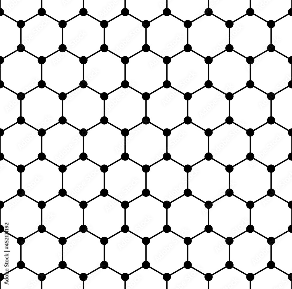 Graphene Structure Seamless Tile Schematic Molecular Structure Of Graphene An Allotrope Of