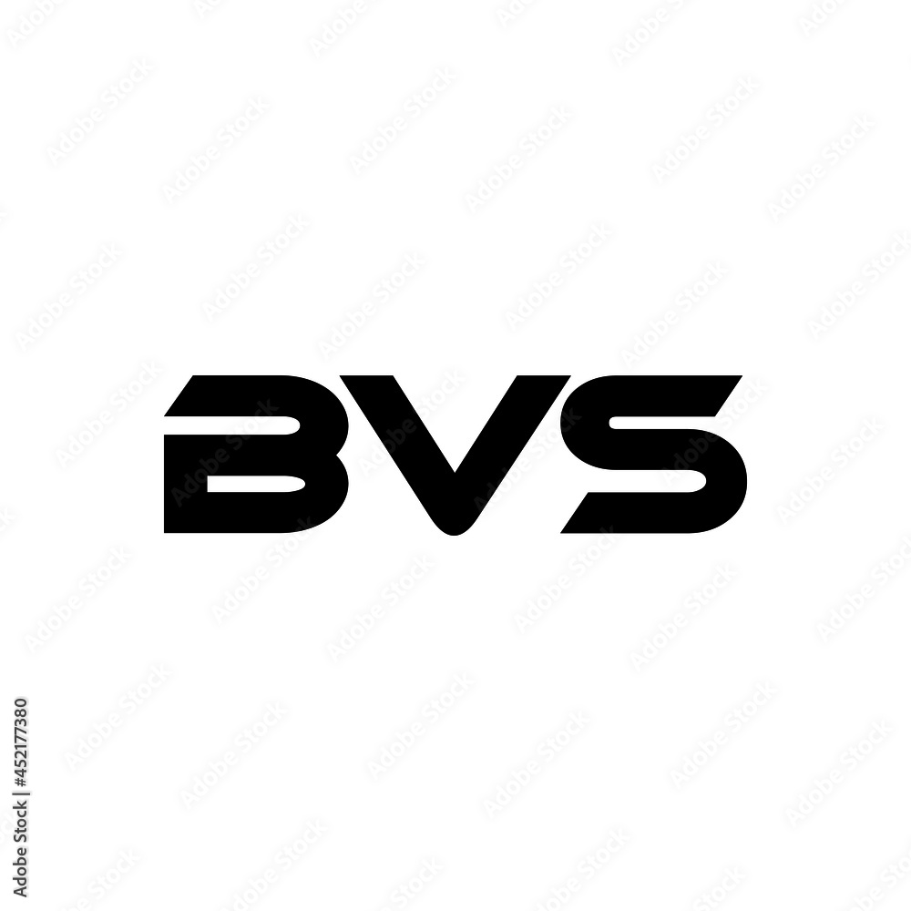 BVS letter logo design with white background in illustrator, vector ...
