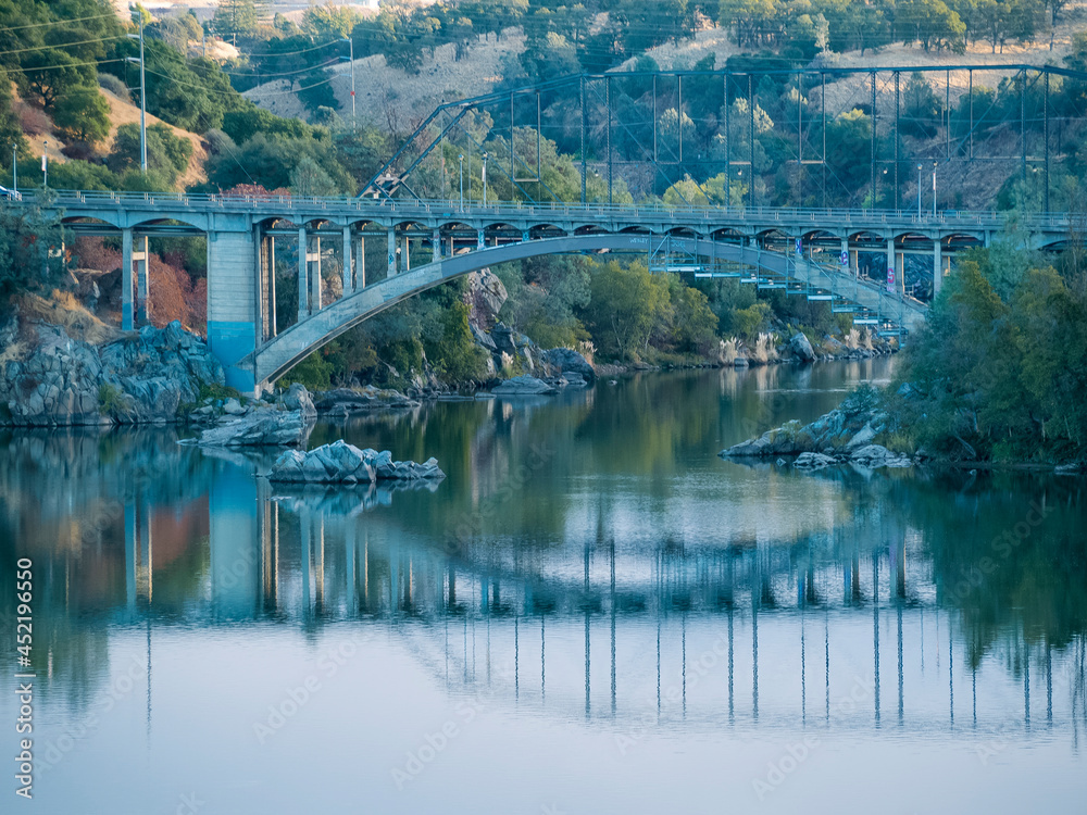 Rainbow Bridge, Folsom, California Stock Photo | Adobe Stock