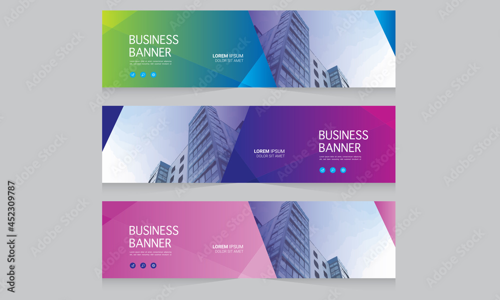 professional corporate business banner design Stock Vector | Adobe Stock