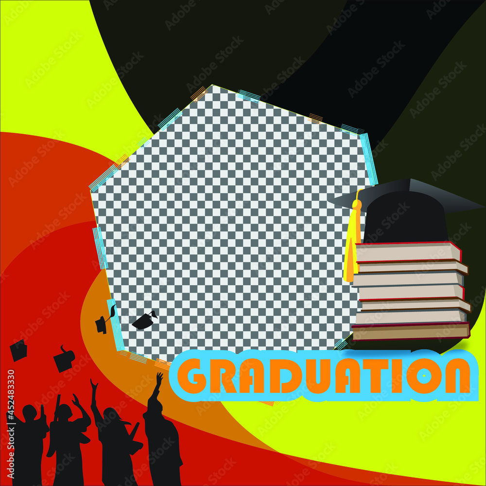 twibbon graduation Stock Vector | Adobe Stock