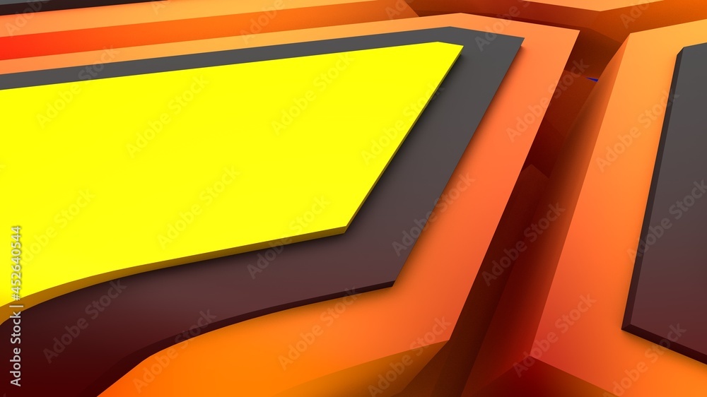 Diseño tridimensional de geometría. Formas geométricas coloridas ...