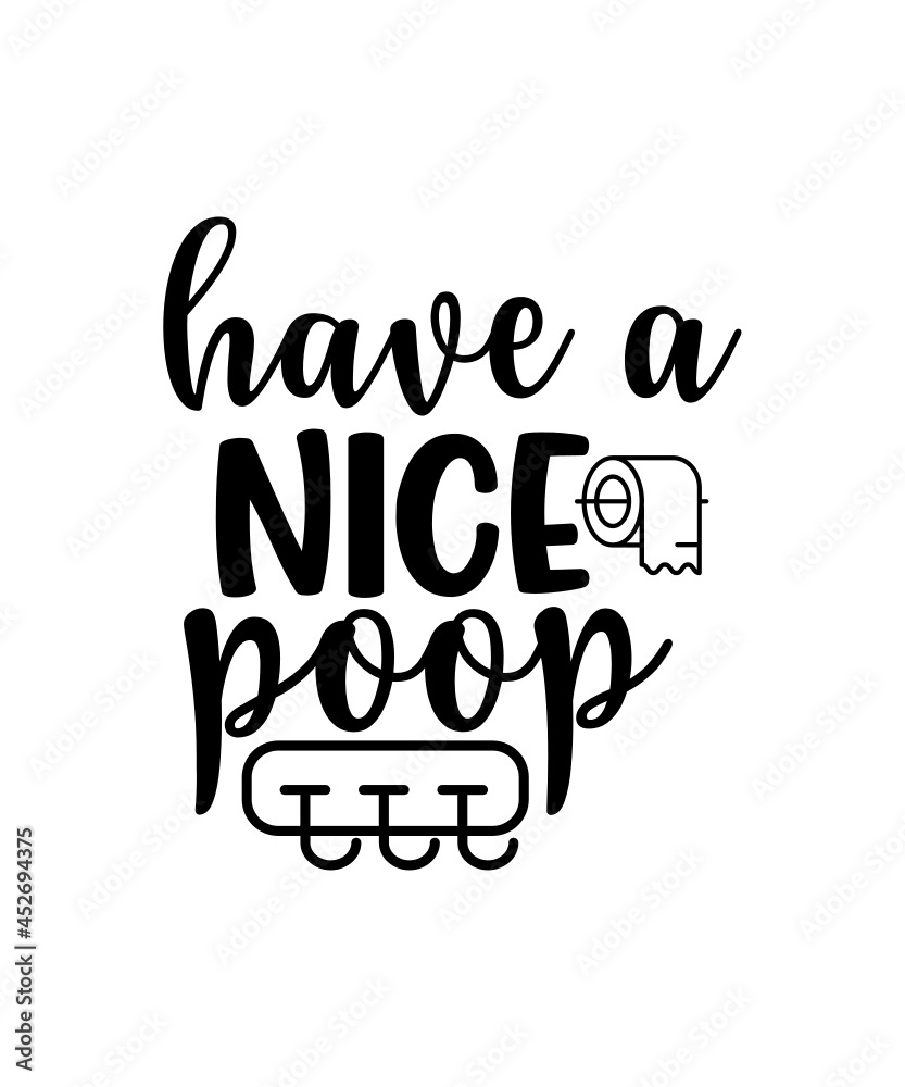 Vector de Stock Bathroom SVG Bundle, Bathroom Quote, Restroom svg ...