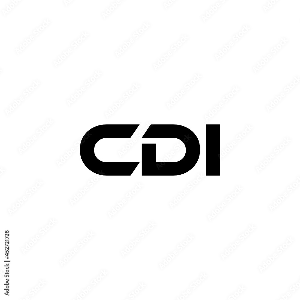CDI letter logo design with white background in illustrator, vector ...