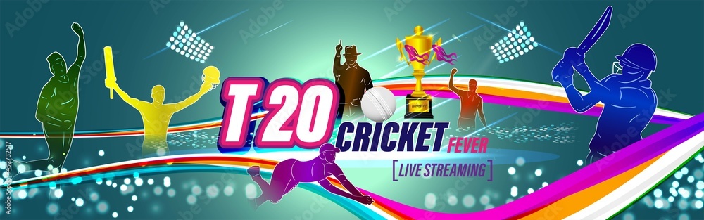ICC Men's T20 World Cup cricket championship abstract background. Stock ...