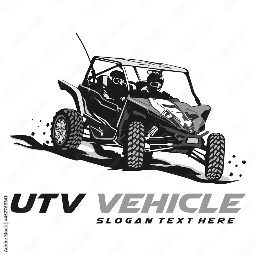utv logo design icon vector Stock Vector | Adobe Stock