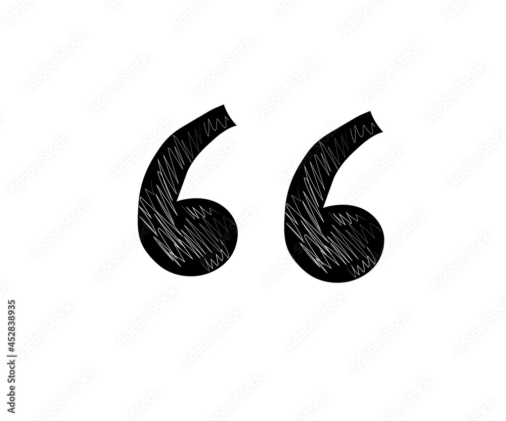 Stockvektorbilden vector quotation mark, quotation mark isolated on ...