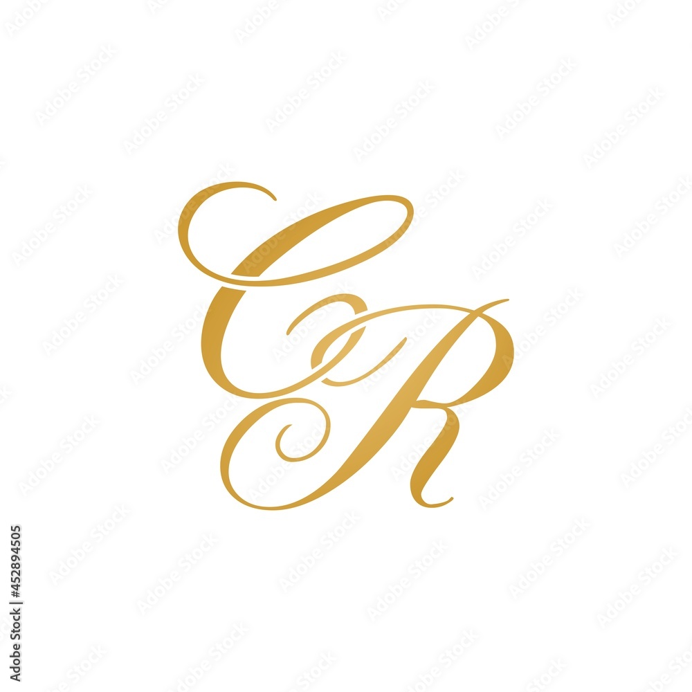 CR initial monogram logo Stock Vector | Adobe Stock