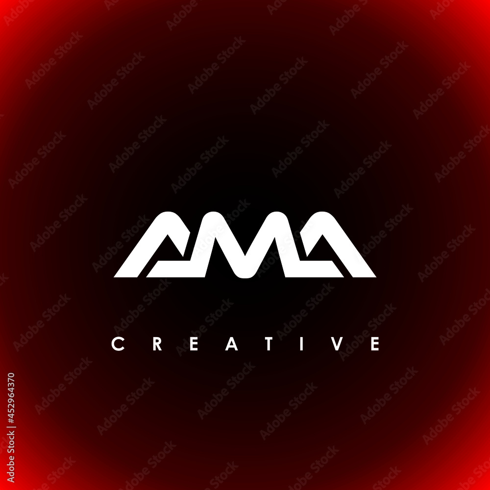 AMA Letter Initial Logo Design Template Vector Illustration Stock ...