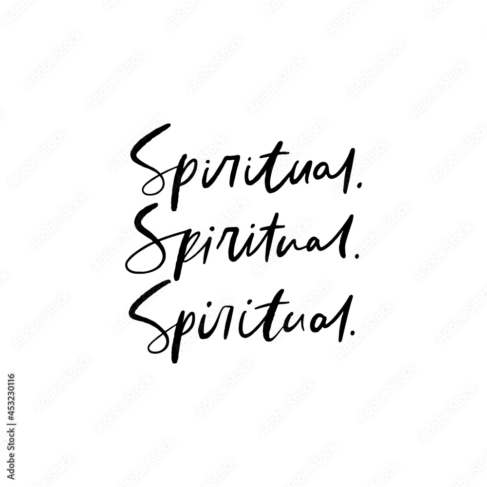 Spiritual Hand Lettered Quotes, Vector Rough Textured Hand Lettering ...