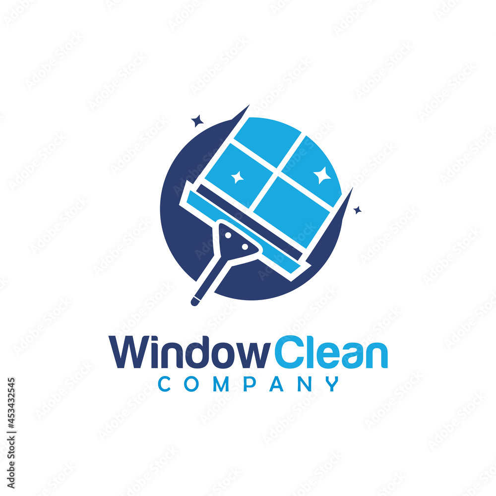 window cleaning logo icon company vector Stock Vector | Adobe Stock