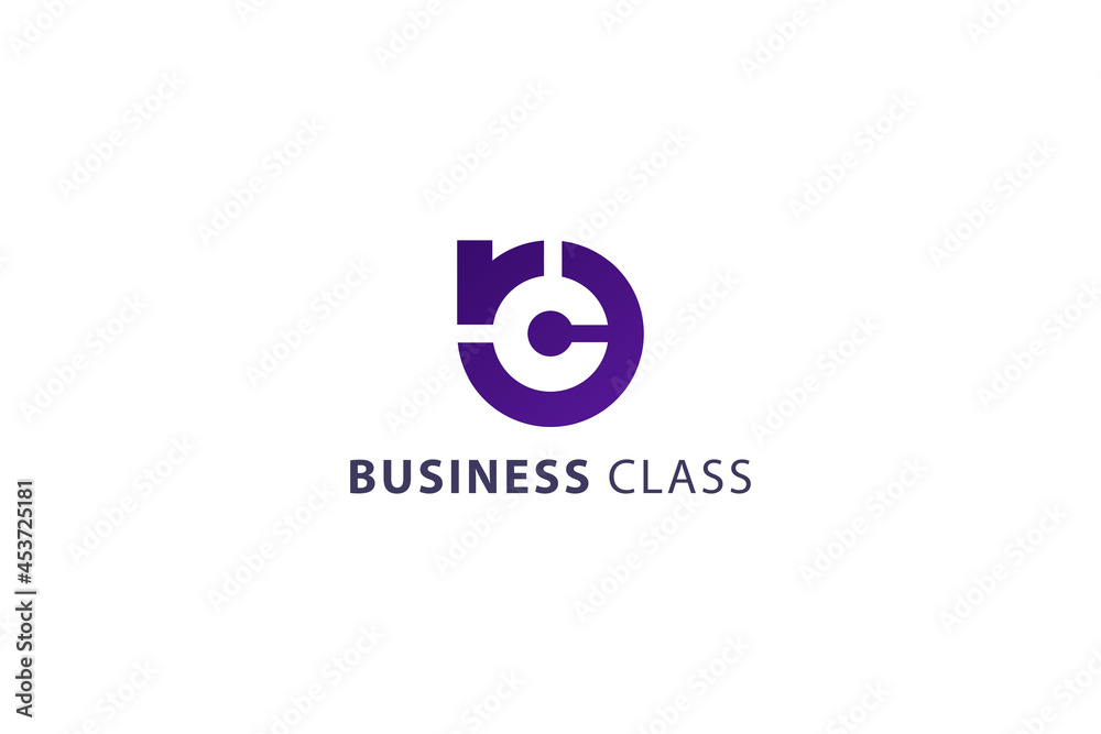 Letter B and C combination business class logo Stock Vector | Adobe Stock