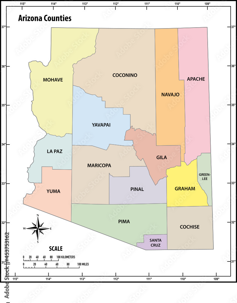 Arizona State Cus Map