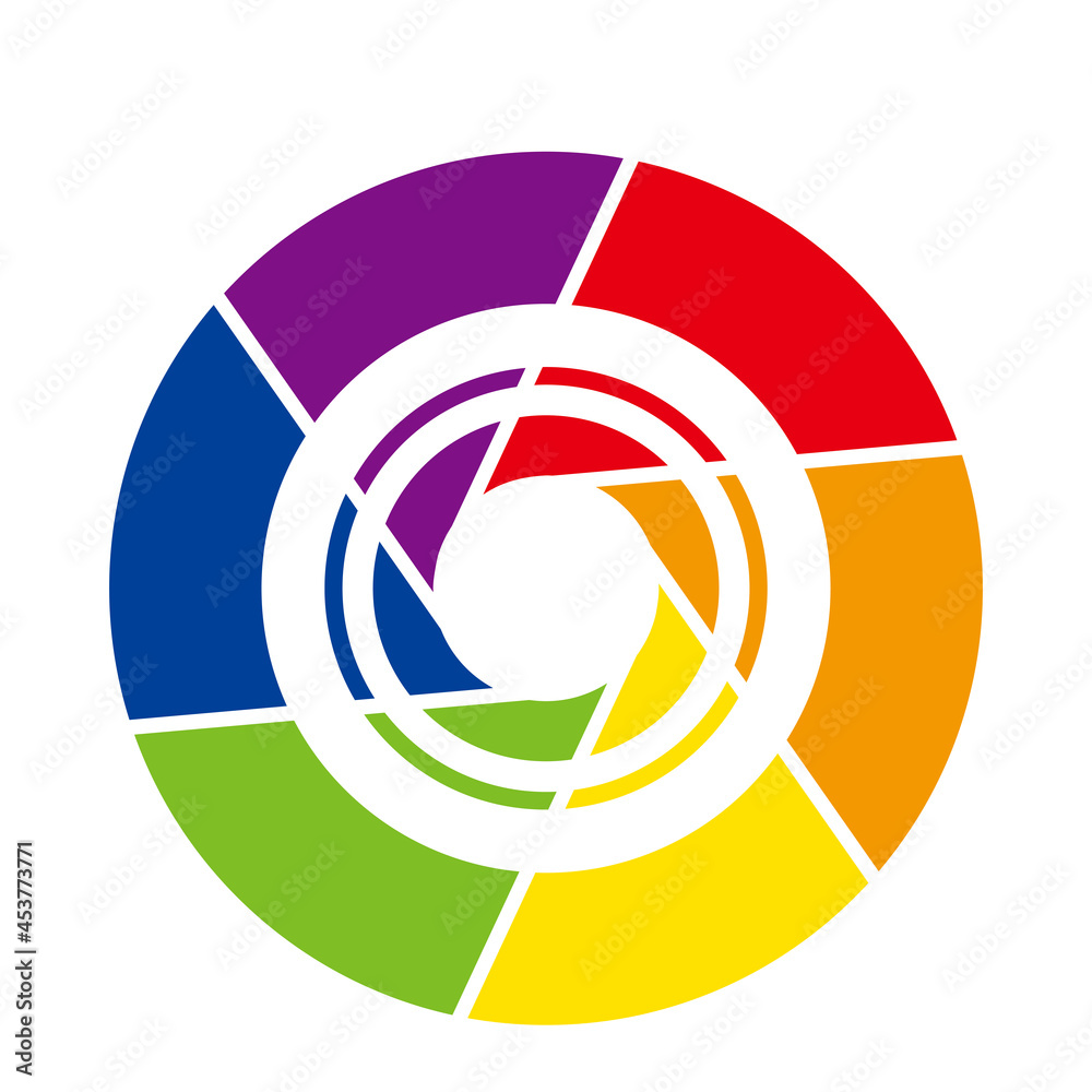 Vector de Stock Infographics. Shutter type pie chart, chart chart ...
