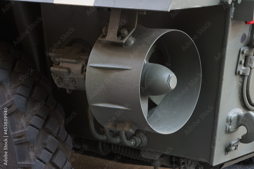 water engine E-4 armored personnel carrier Stock Photo | Adobe Stock