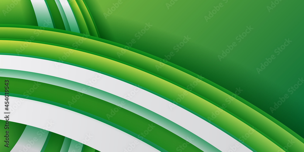Simple green abstract presentation background with waves Stock Vector ...