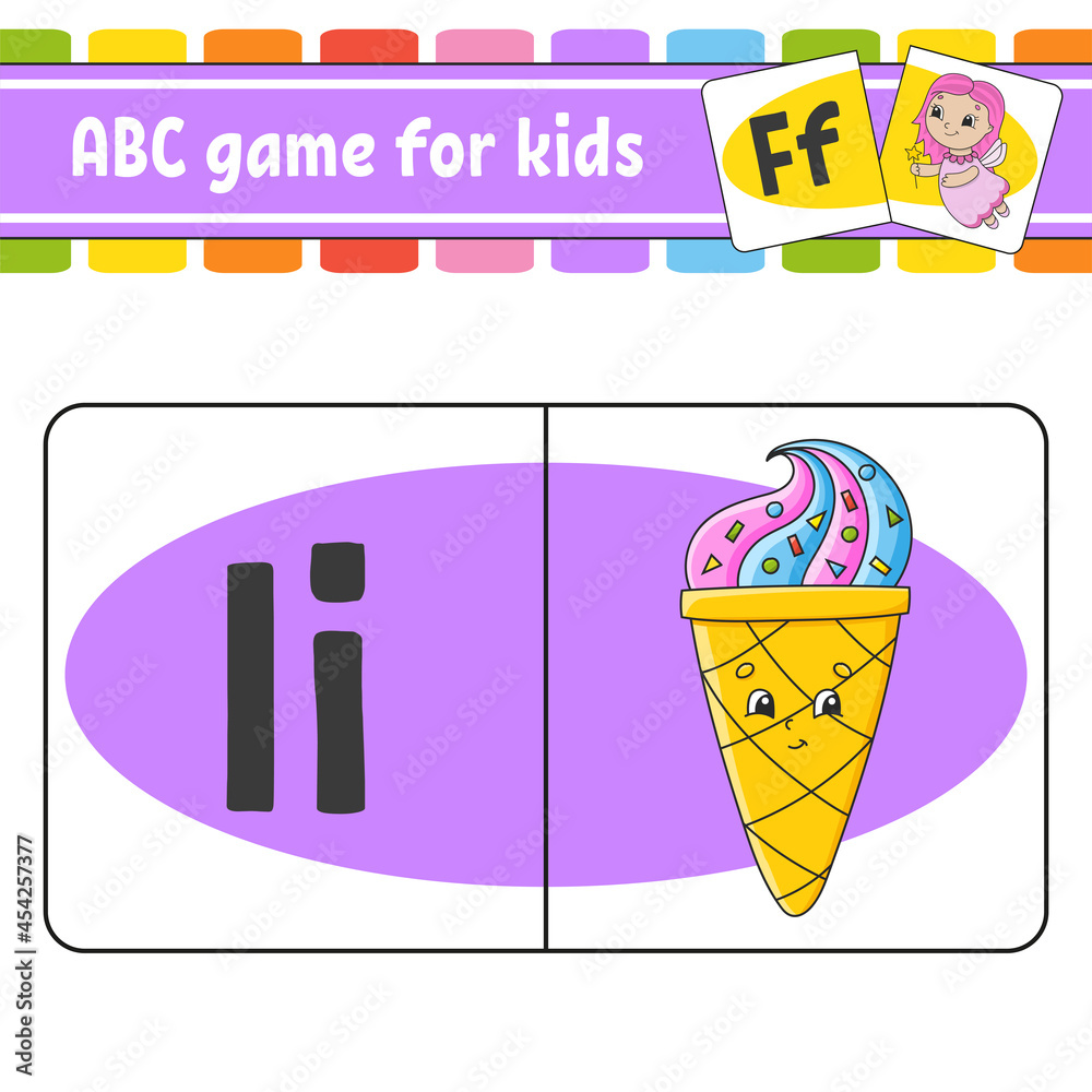 ABC flash cards. Alphabet for kids. Learning letters. Education ...