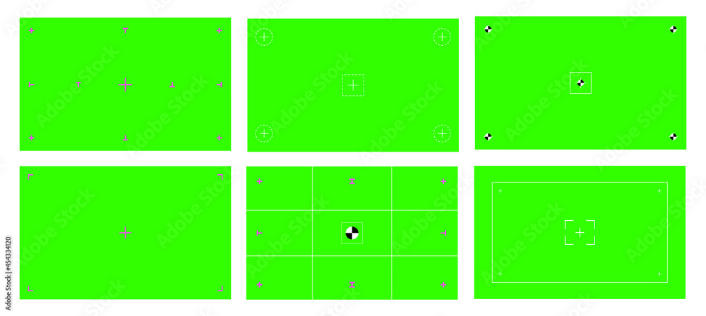 Vector de Stock Green colored chroma key background screen flat style ...