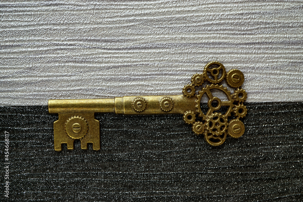 Bronze keys ornamental keys shapes for clocks and treasure boxes with ...