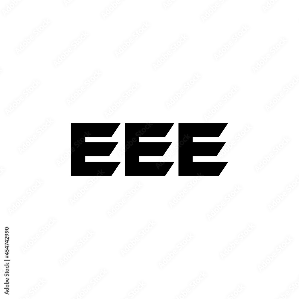 EEE letter logo design with white background in illustrator, vector ...