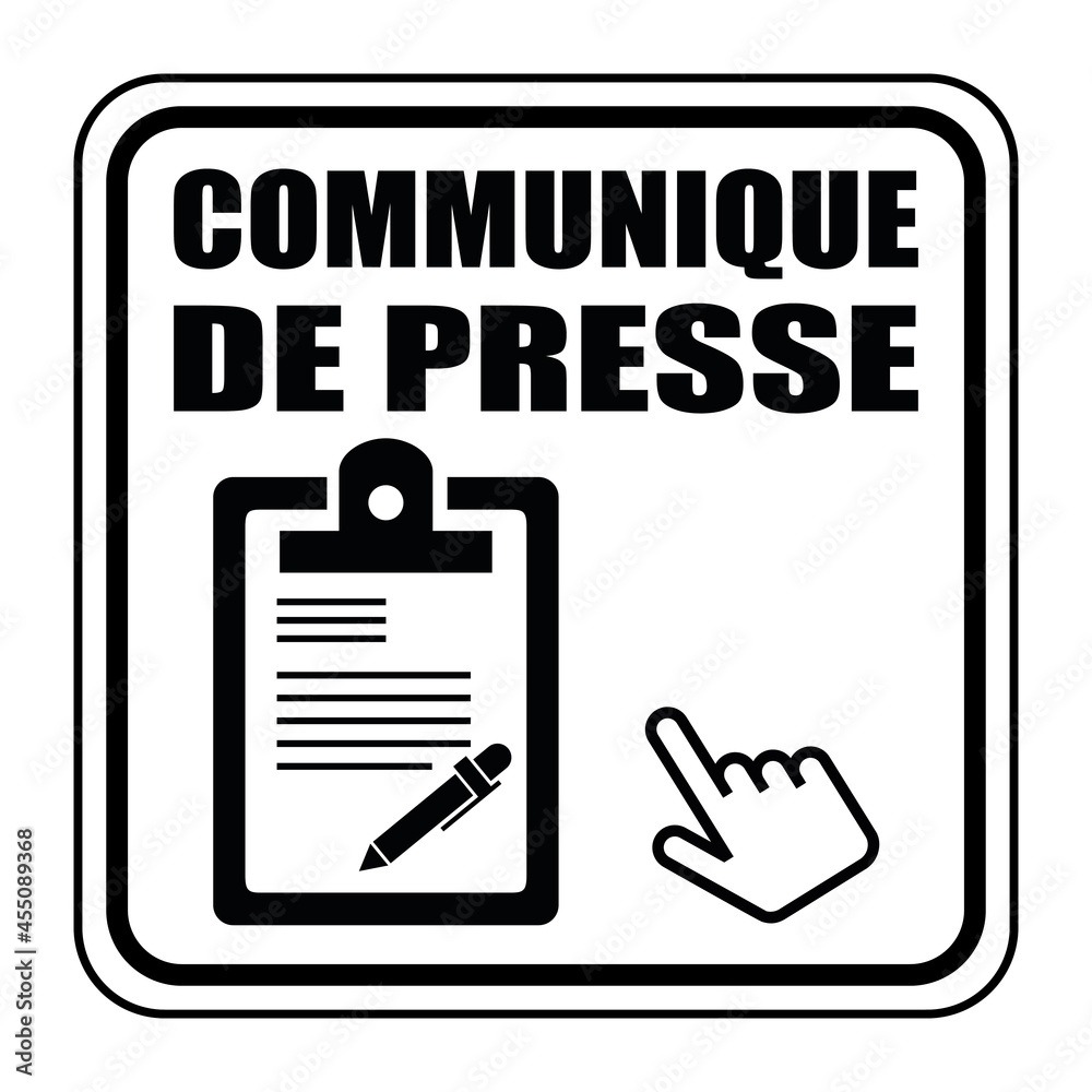 Logo communiqué de presse. Stock Vector | Adobe Stock