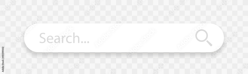 Search button, UI element. Vector template for browsers with www search ...