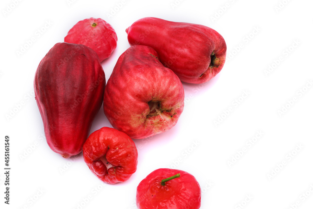 Jambu Bol or Jambu Jamaica isolated on a white background also known as ...