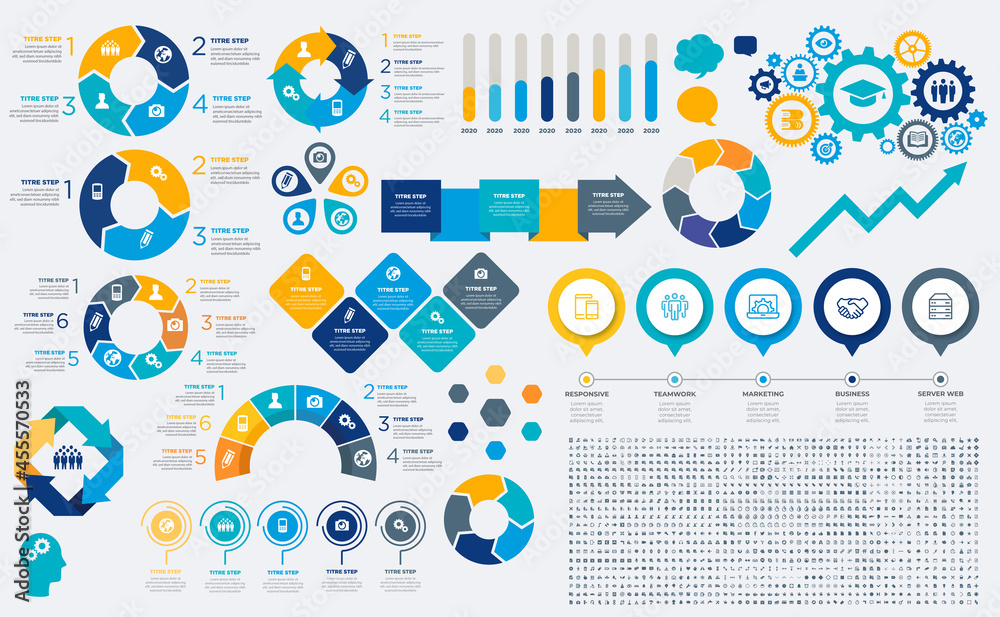 sildes infographics Stock Vector | Adobe Stock