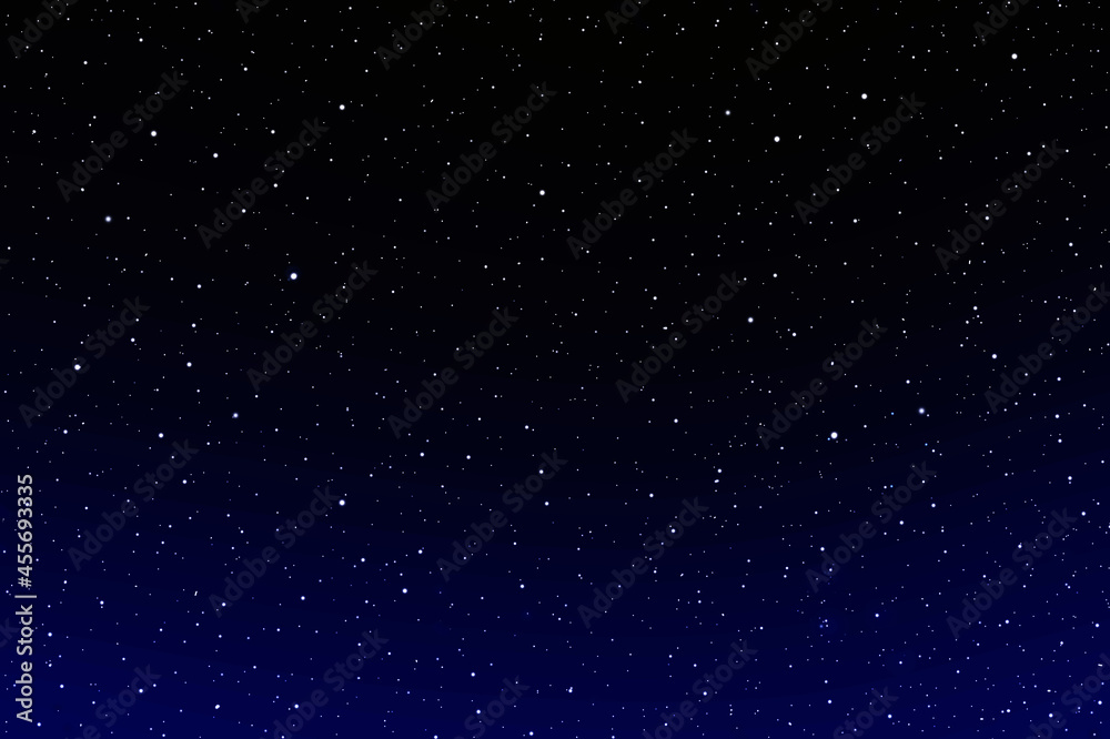 Galaxy space background. 3D photo of starry night sky. Dark blue sky ...