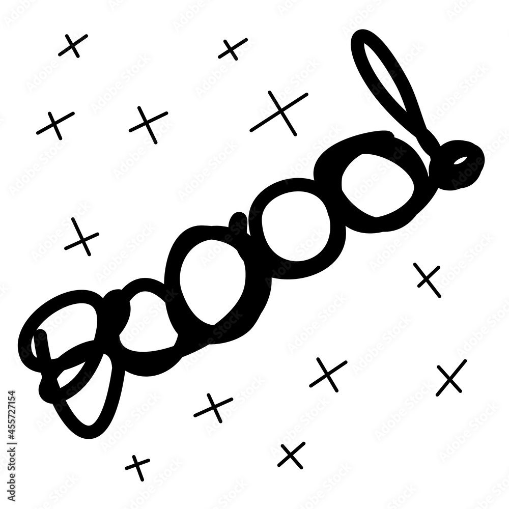 Lettering the word "BOOOO!" in vector format on a white background. The ...