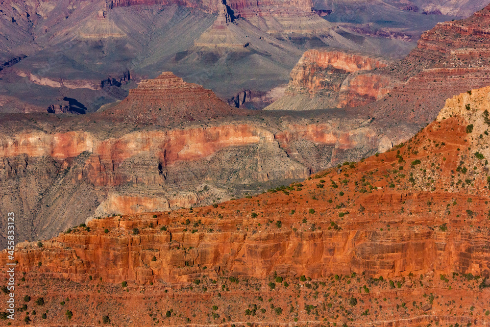 Foto de Stock Colorful landscape of Grand Canyon, Arizona, USA. Carved ...
