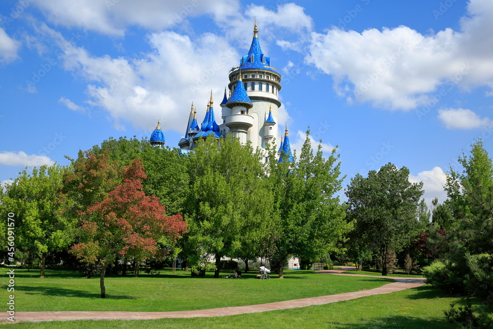 Fairy Tale Castle. In Sazova Science Culture and Art Park. It is the ...