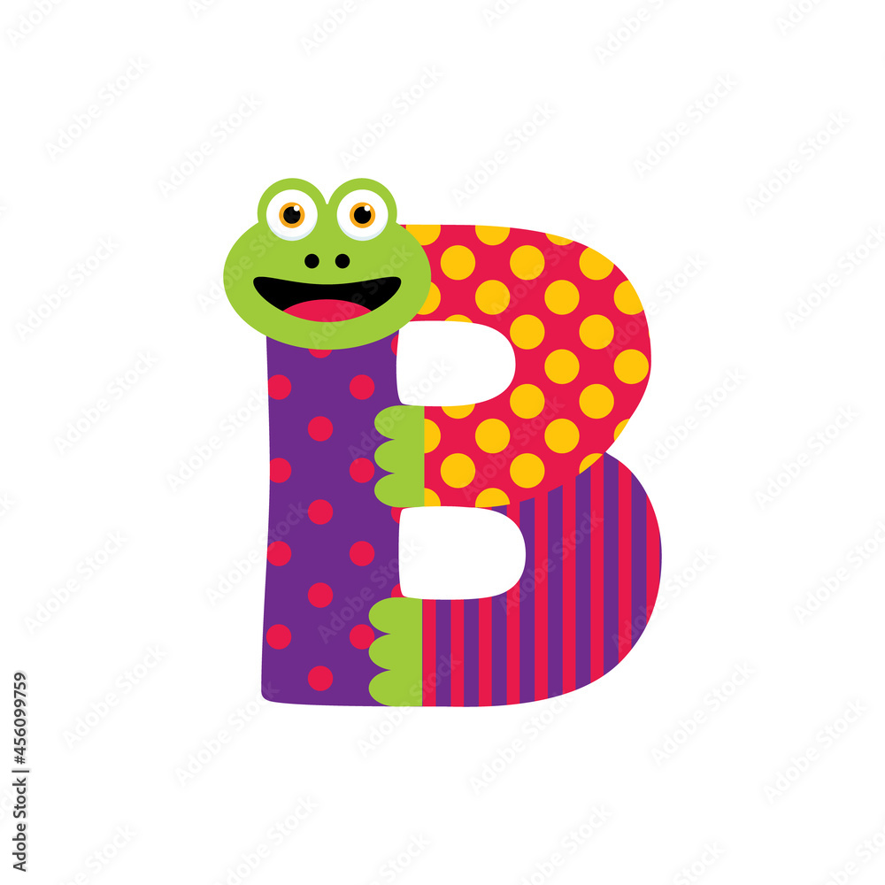 Happy Monsters Vector Alphabet Letters, for classroom poster, stickers ...