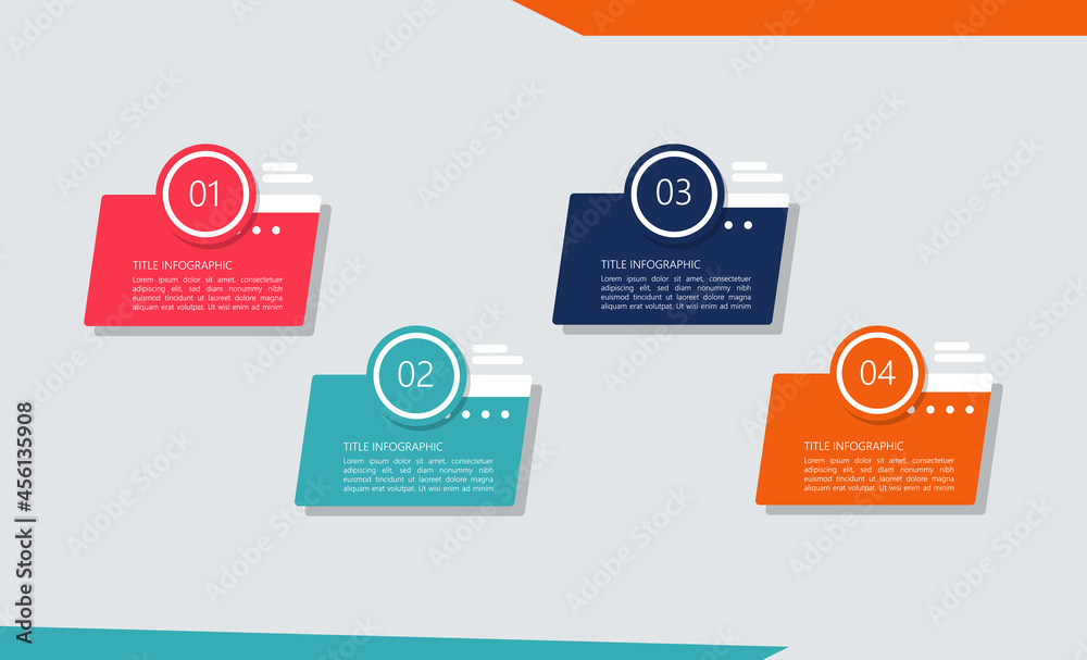 Infographic Vector label design template. Can be used for process ...