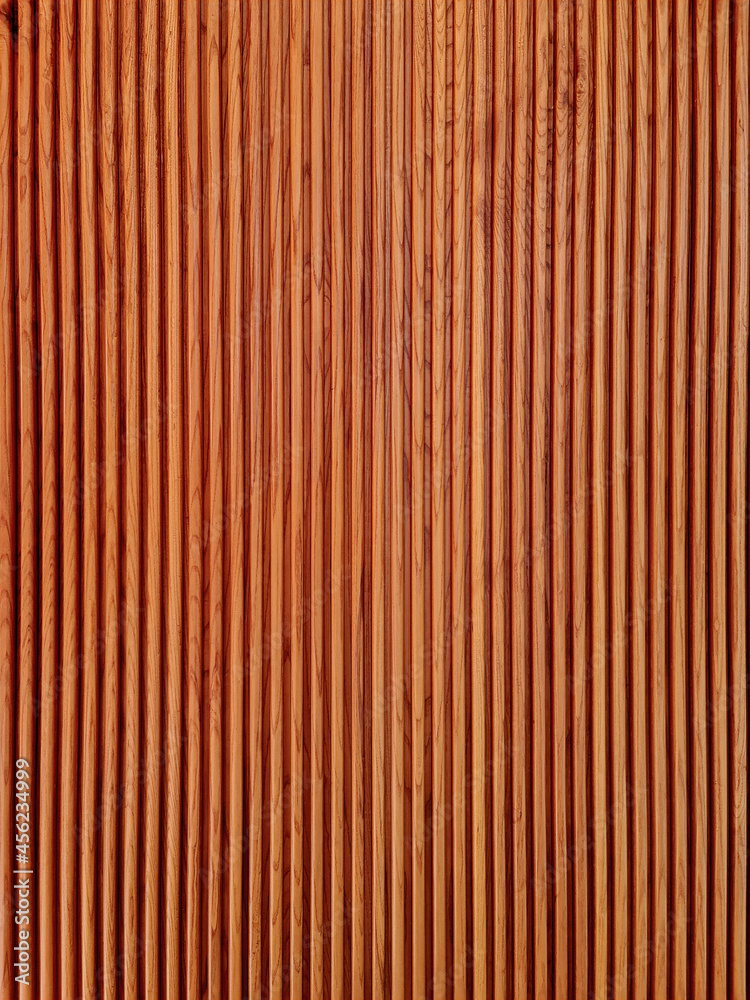 Foto Vertical wooden slats texture for interior decoration. Texture ...